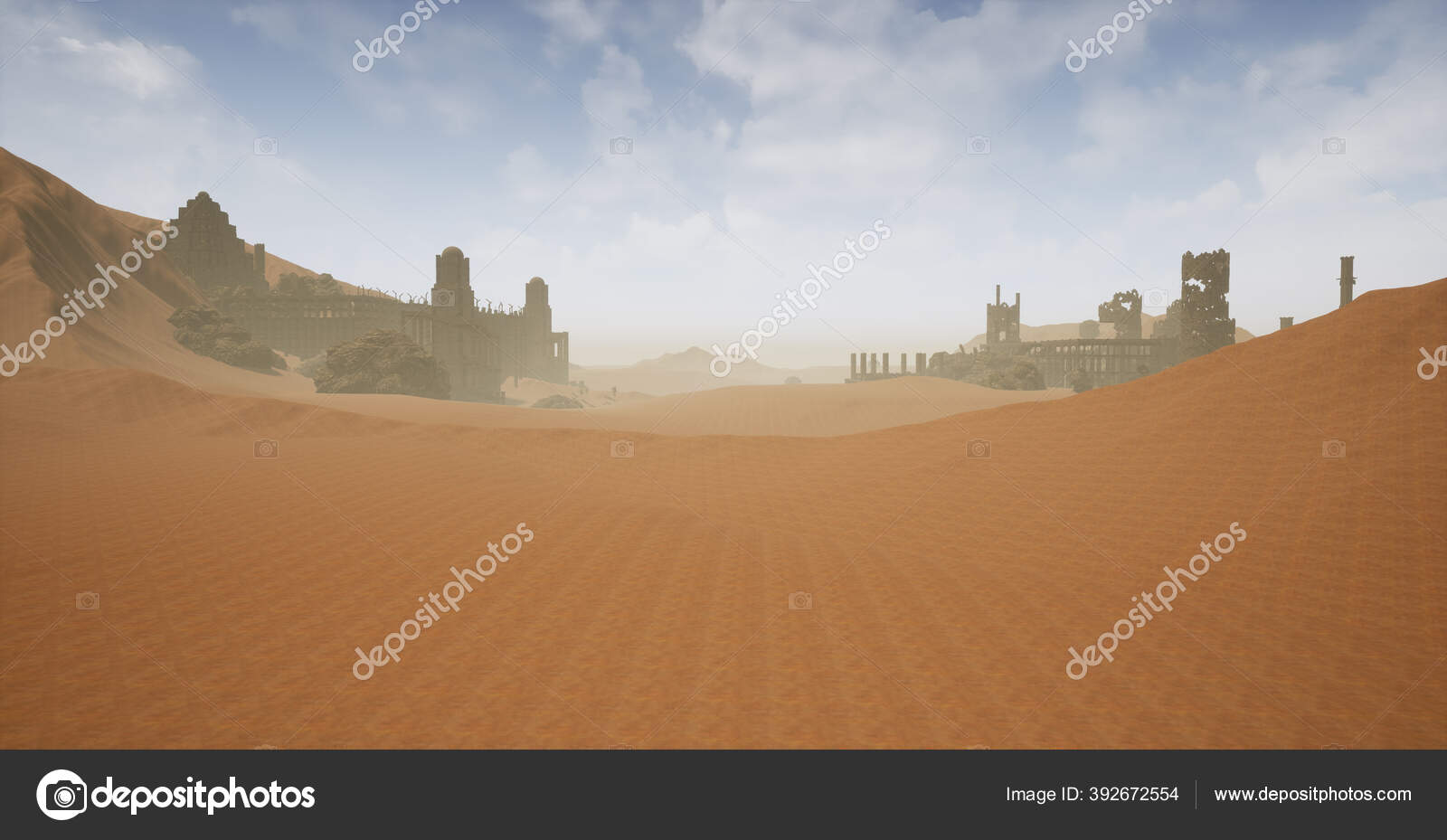 Rendered Illustrations Scene Level Design Concept Based Ancient ...