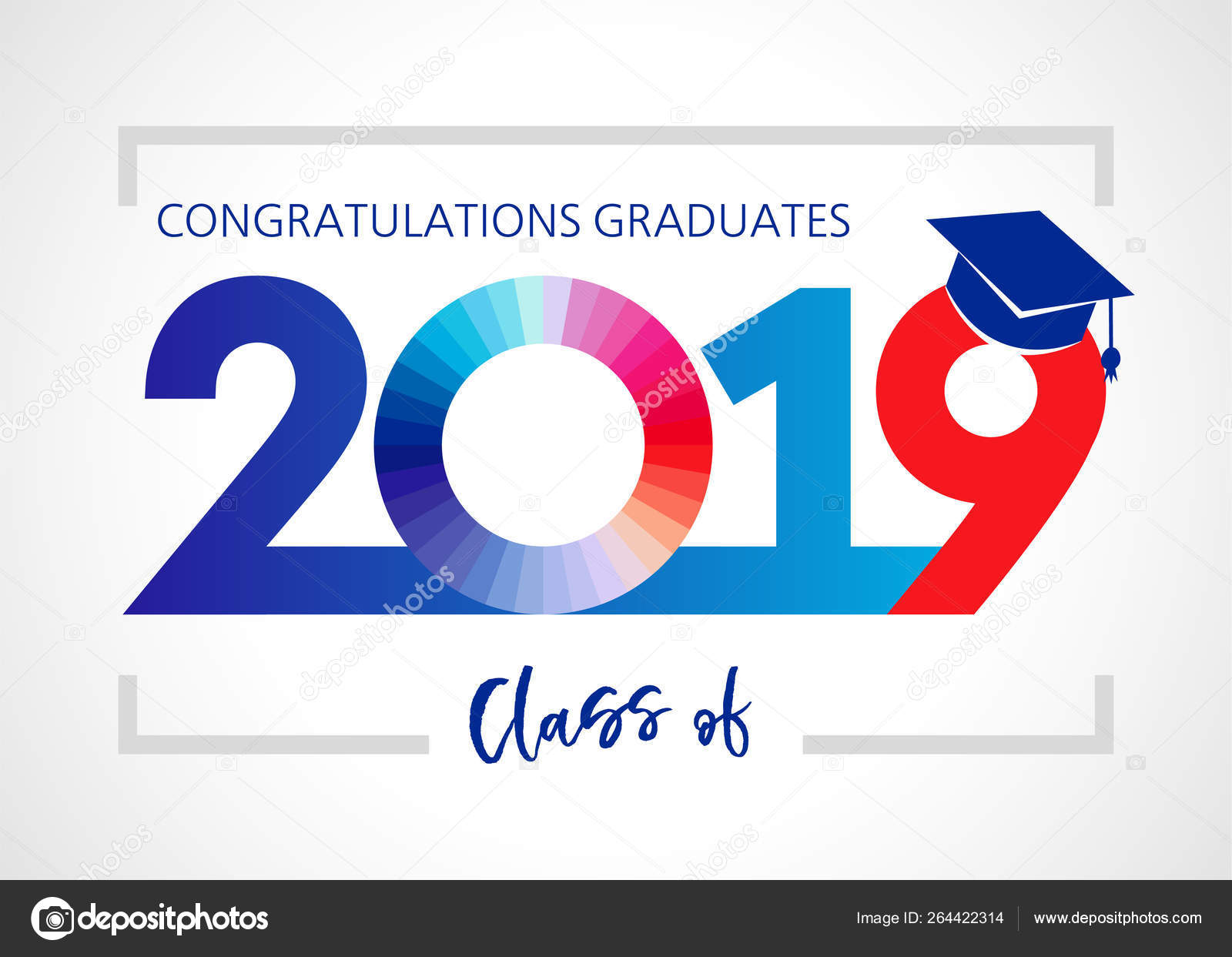 Class Year Graduation Banner Awards Concept Shirt Idea Holiday Coloured ...