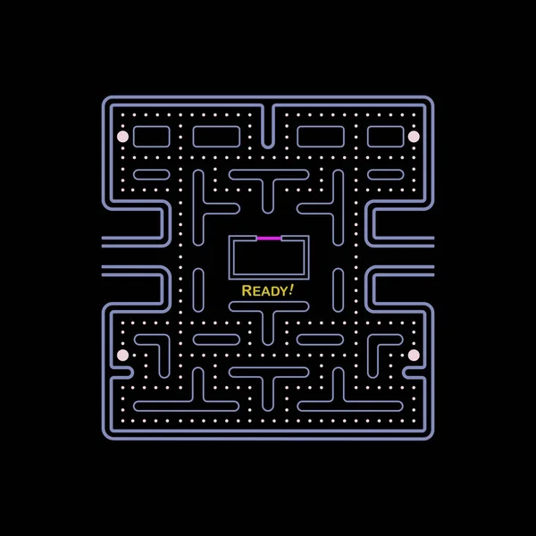 Pac man maze Vector Art Stock Images | Depositphotos