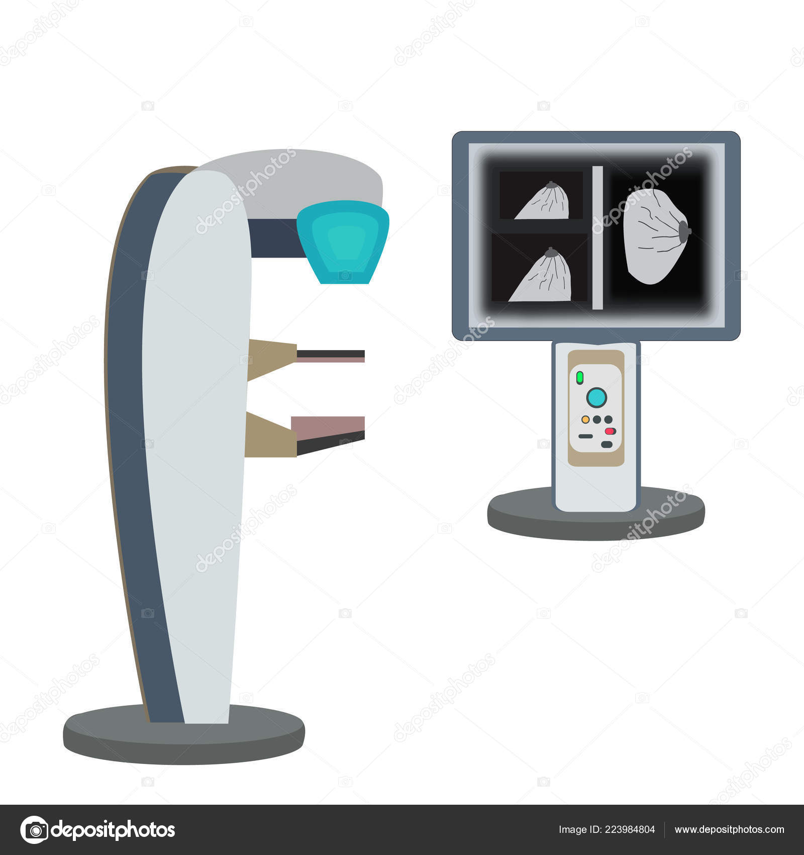 Screen mammograph. Mammography. Diagnosis of breast cancer. World ...