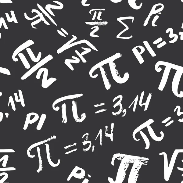 Math Formulas Seamless Pattern Hand Drawn Mathematical Equations Vector ...