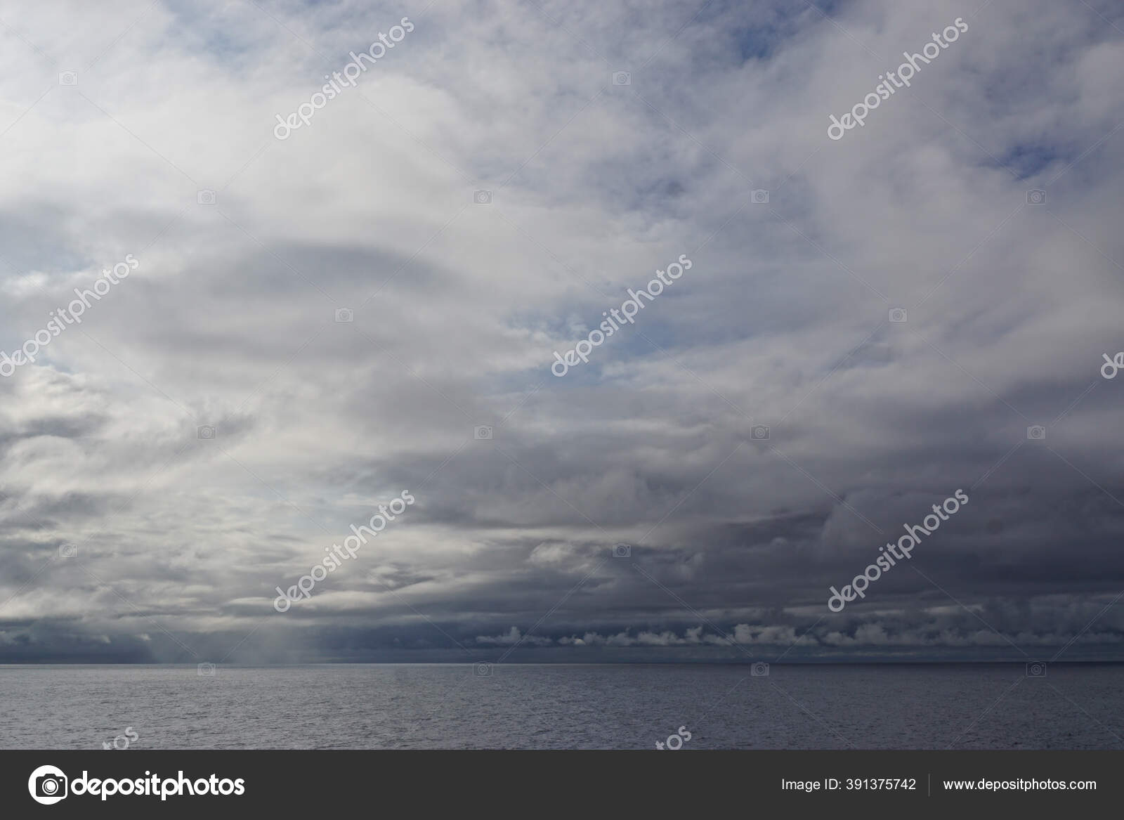 Storm Clouds Gathering At Sea