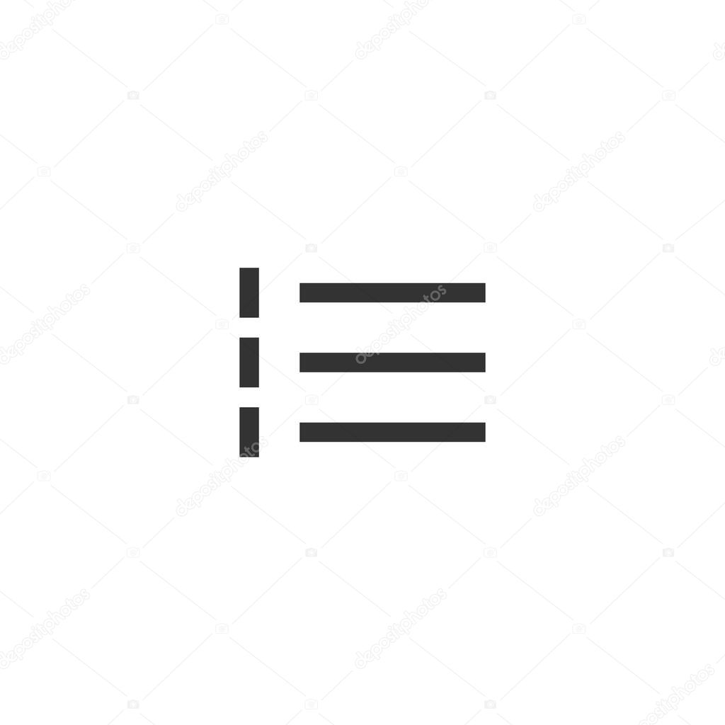 Icono de lista numerada. Símbolo de opción de visualización moderno ...