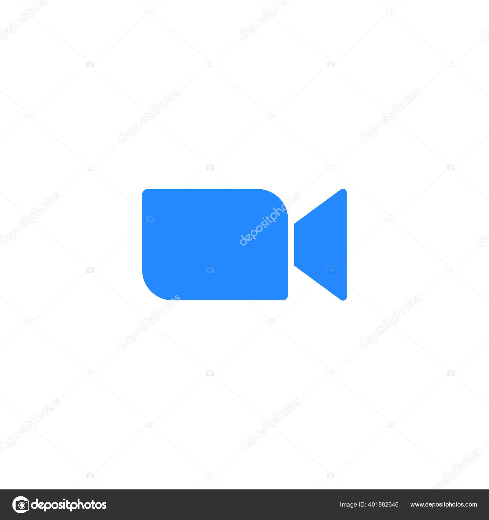 Zoom App Logo Icon Video Communication Symbol Outline Simple Vector ...