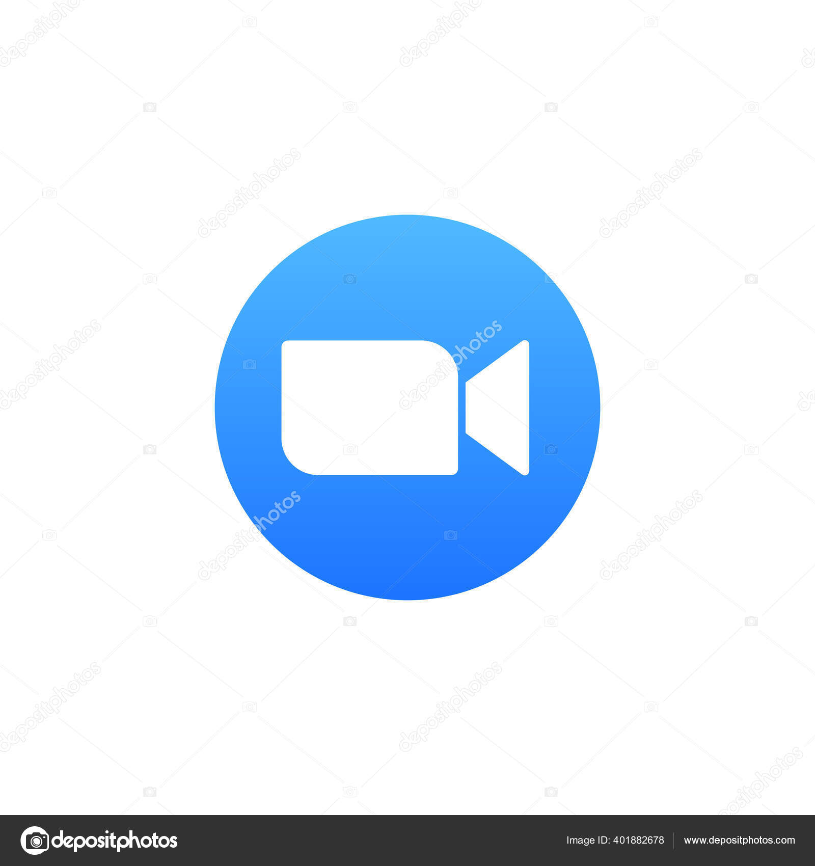 Zoom App Logo Icon Video Communication Symbol Outline Simple Vector ...