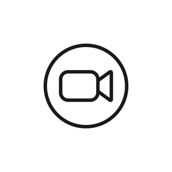 Zoom App Logo Icon Video Communication Symbol Outline Simple Vector ...