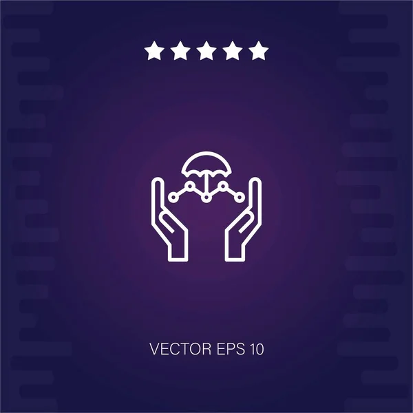 Icono vector insuretech ilustración moderna 2024