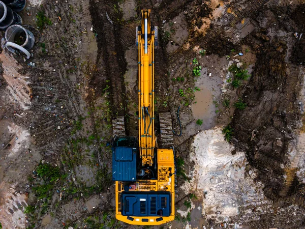 Excavator birds eye view Stock Photos, Royalty Free Excavator birds eye ...