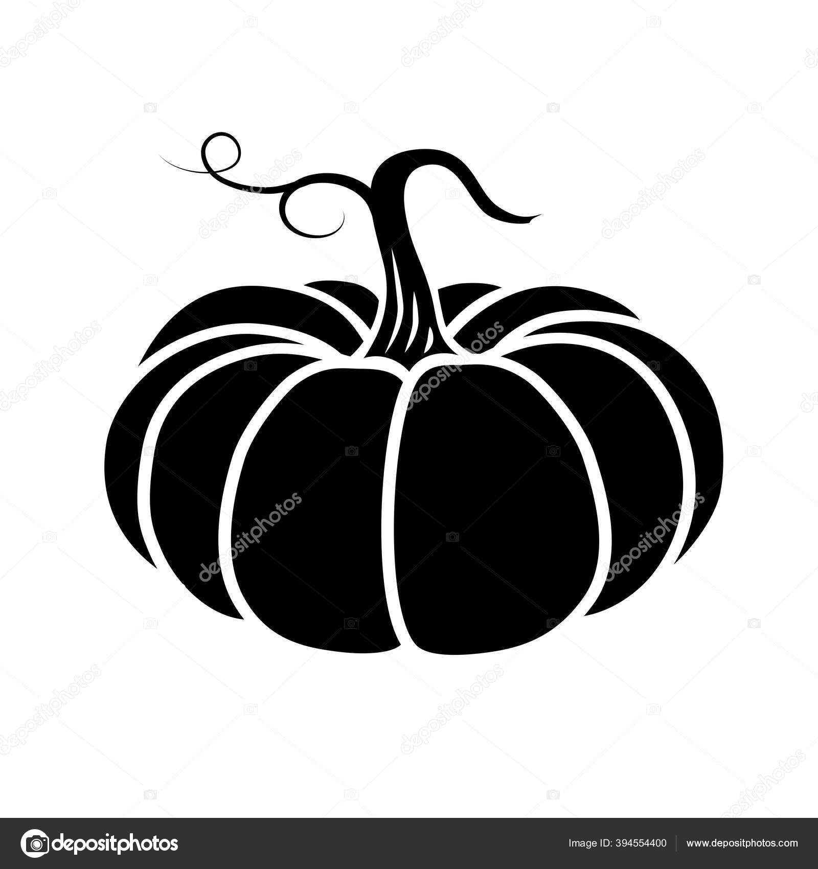 Black Pumpkin Vector