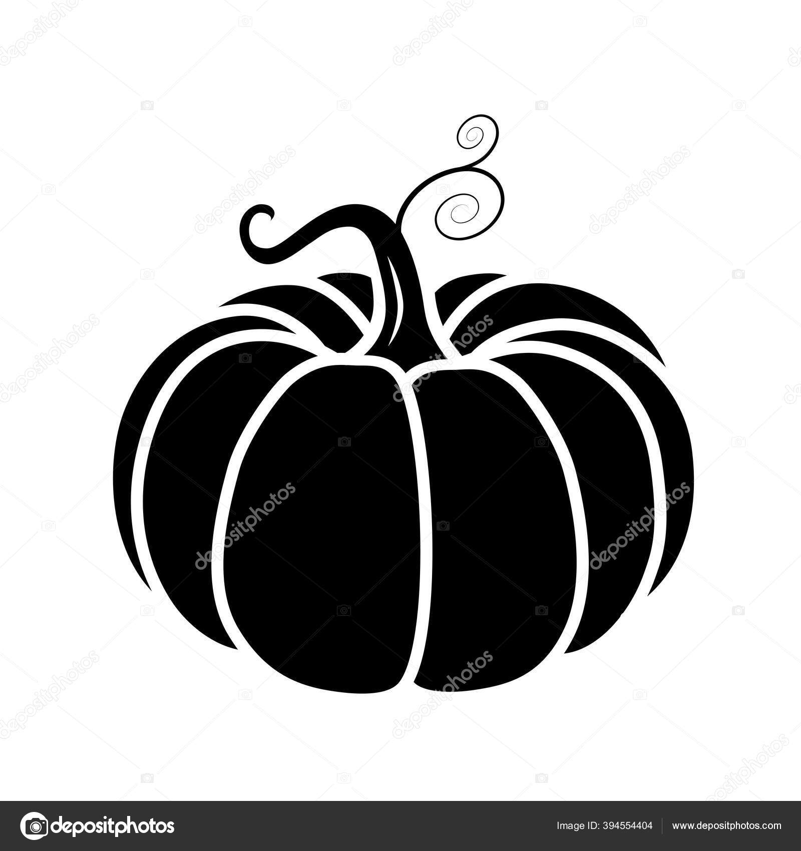 Black Pumpkin Vector