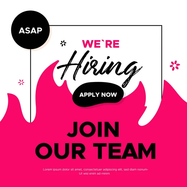 Join Our team banner design. Work poster. Vacancy background. Creative ...