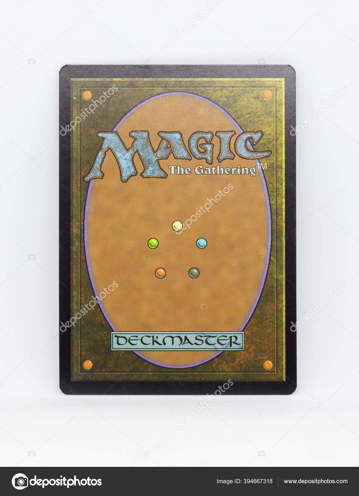 Back View Magic Gathering Card White Background – Stock Editorial Photo ...
