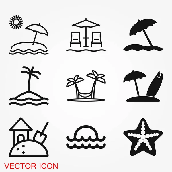 Piktogramm strand Stock-Vektorbilder | Depositphotos