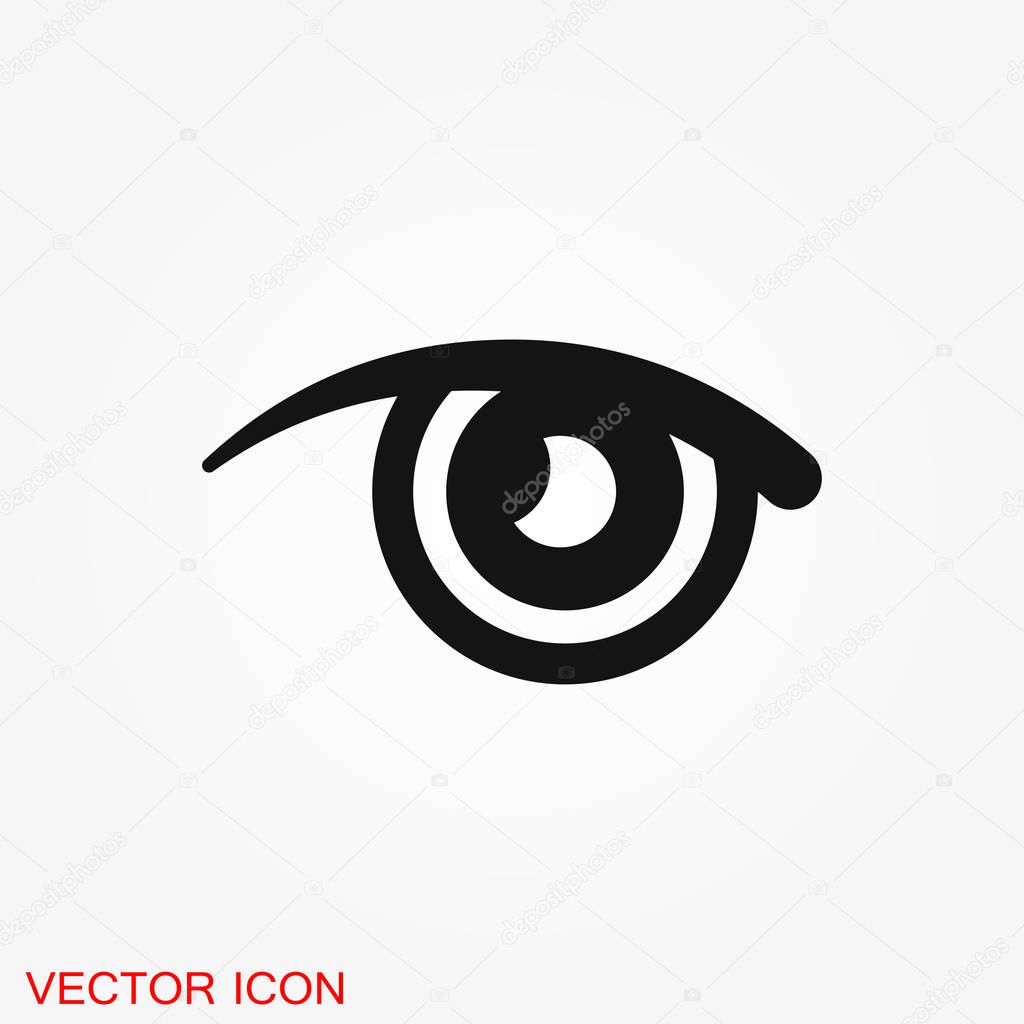 icono de vector de ojo, vector mejor icono plano, logotipo, ilustraci n, s mbolo de signo de ...