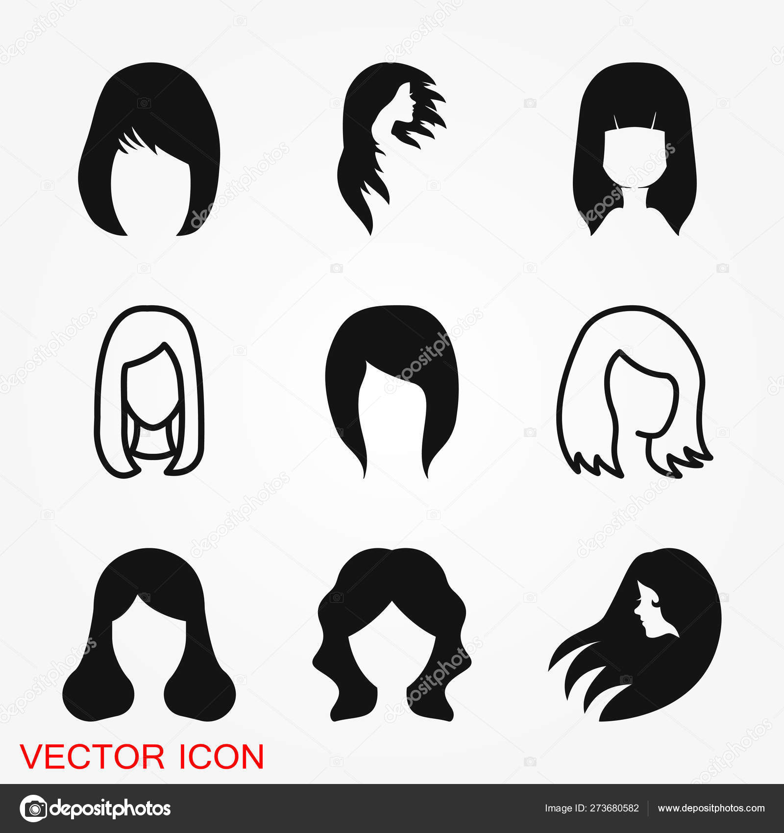 Hair Vector Icons