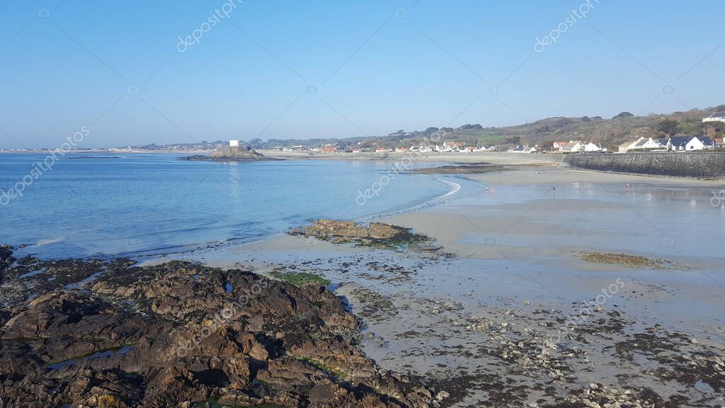 Fort Grey, Copa y platillo, Rocquaine Bay, Torteval, Islas del Canal de ...