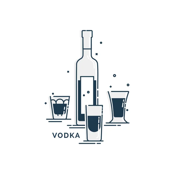 100,000 Vodka outline thin symbol Vector Images | Depositphotos