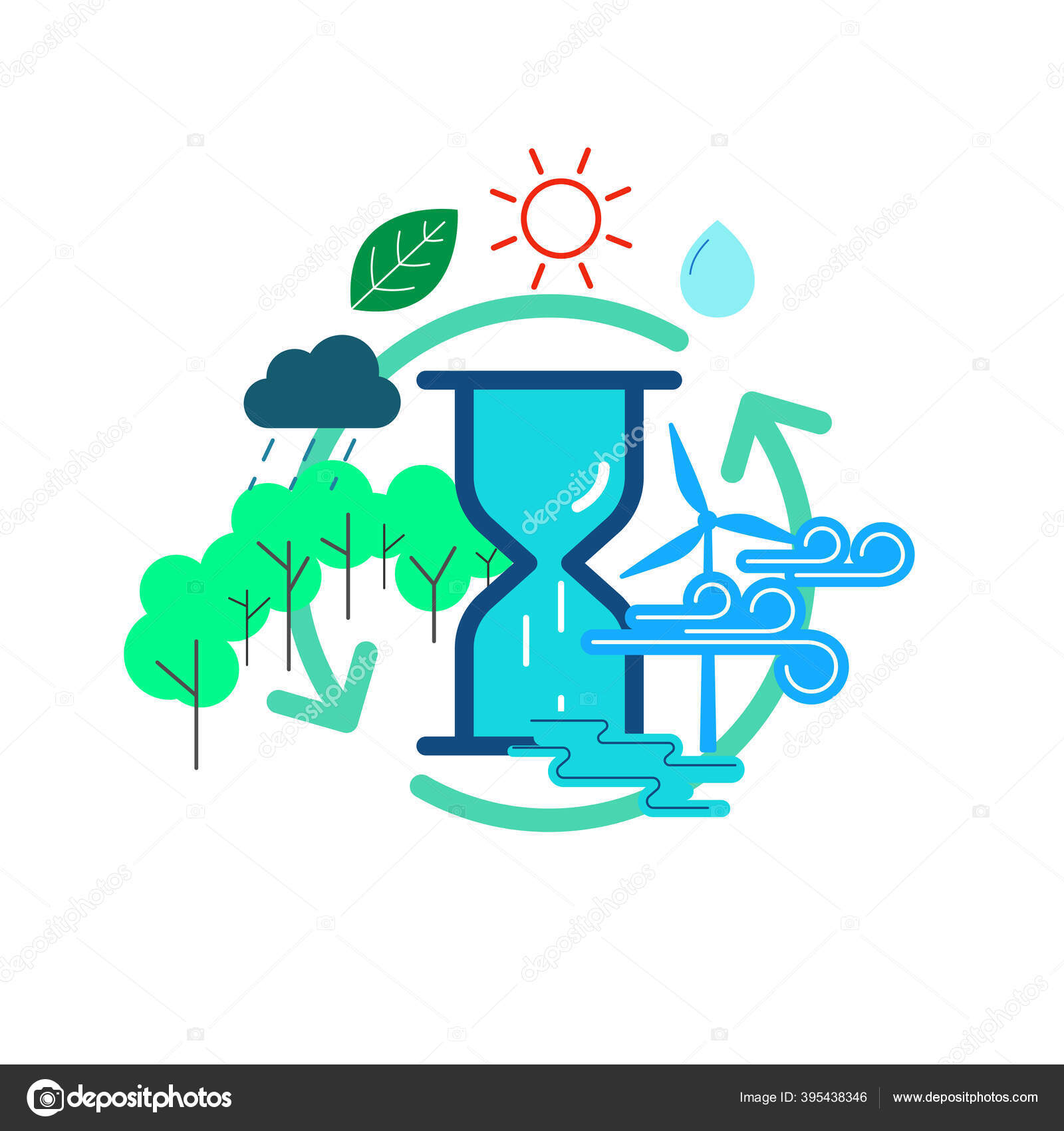 Environmental Concept Sustainability Metaphor Maintaining Ecological ...