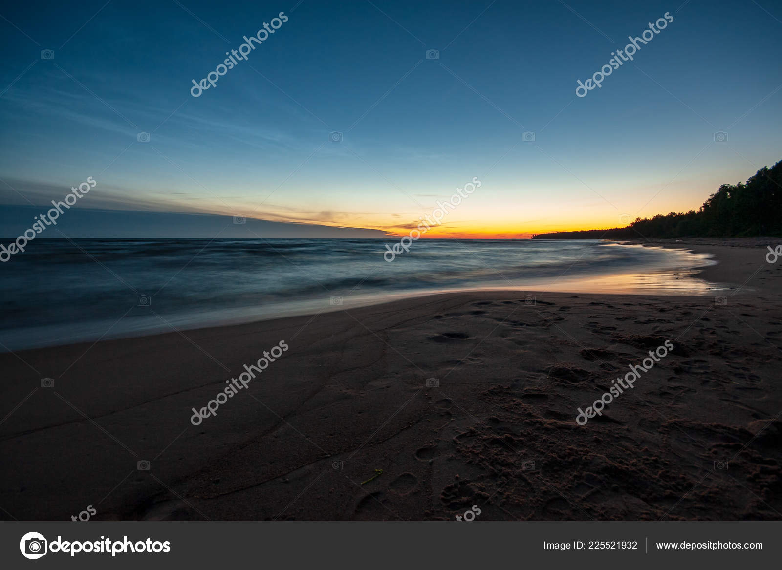 Sea Beach Washed Out Waves Water Textured Abstract Image Long Stock ...