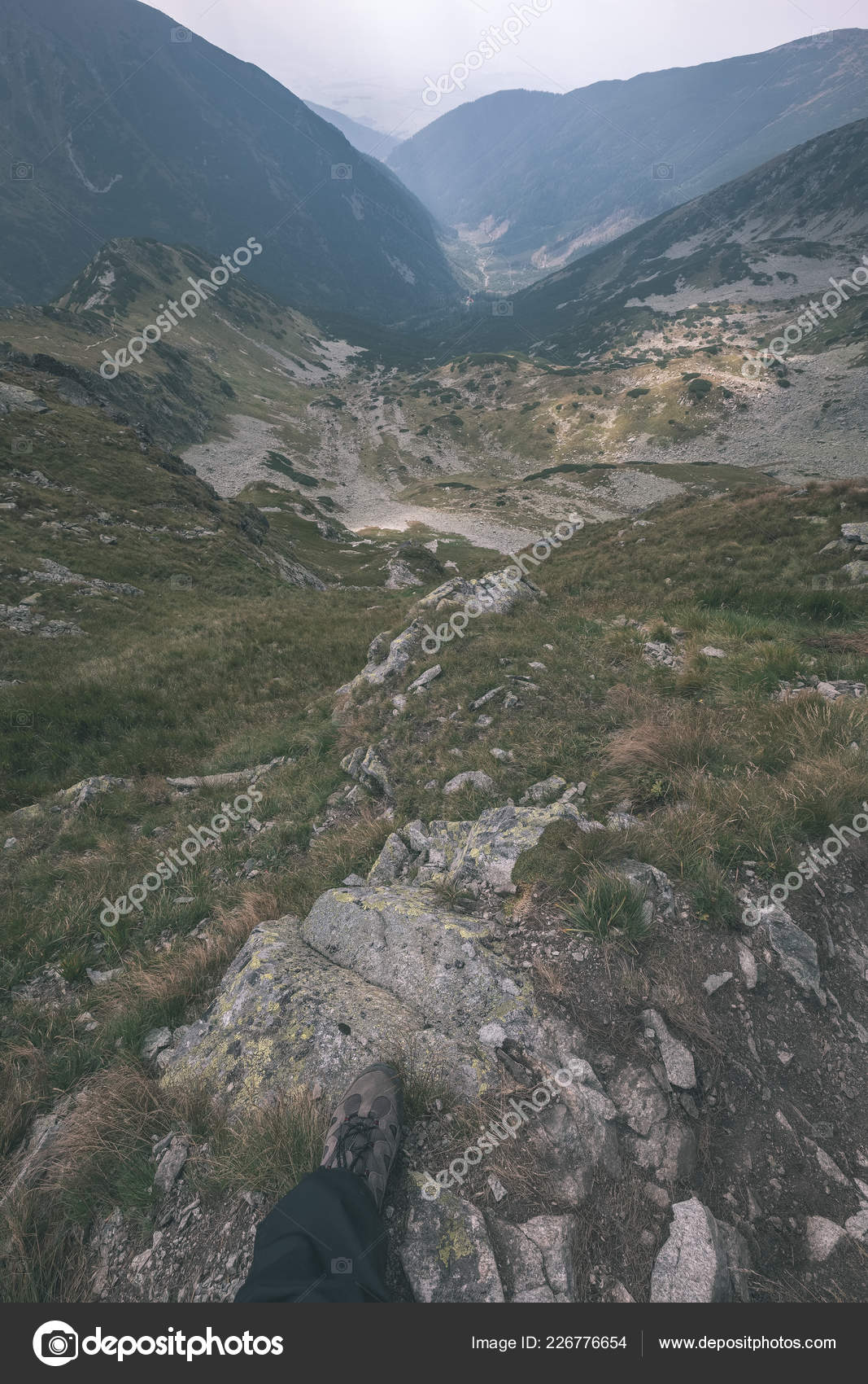 Beautiful Mountain Panorama Top Banikov Peak Slovakian Tatra Mountains ...