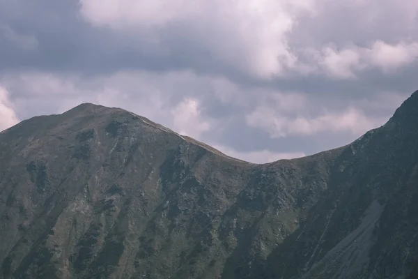beautiful mountain panorama from top of Banikov peak in Slovakian Tatra ...