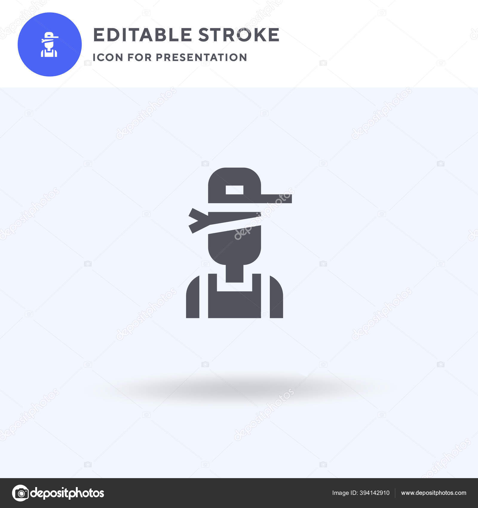 Rapper Icon Vector Filled Flat Sign Solid Pictogram Isolated White ⬇ ...