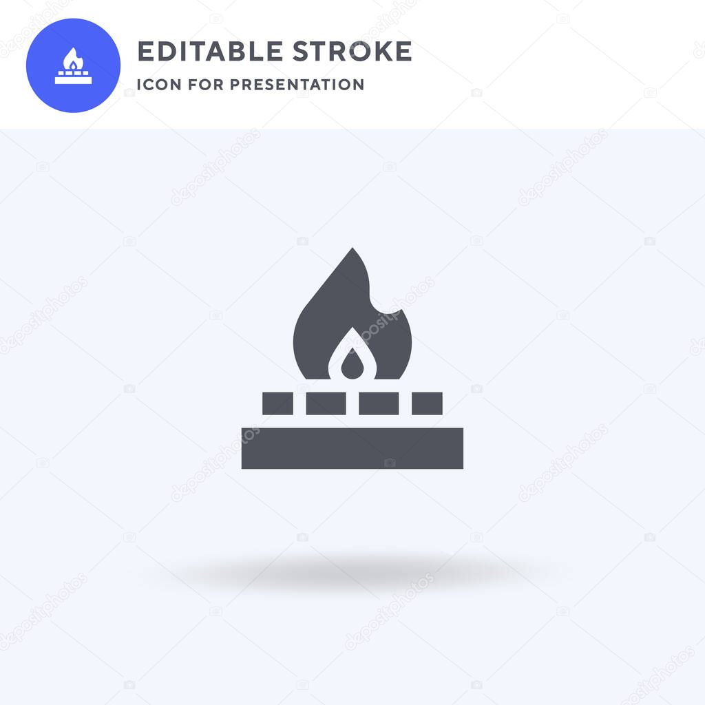 Icono de Yagna vector, signo plano lleno, pictograma sólido aislado en blanco, ilustración del ...