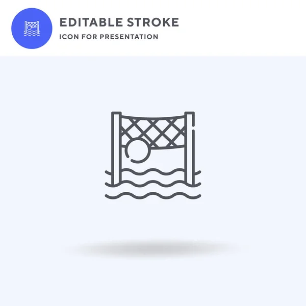 Water Volleyball icon vector, filled flat sign, solid pictogram ...