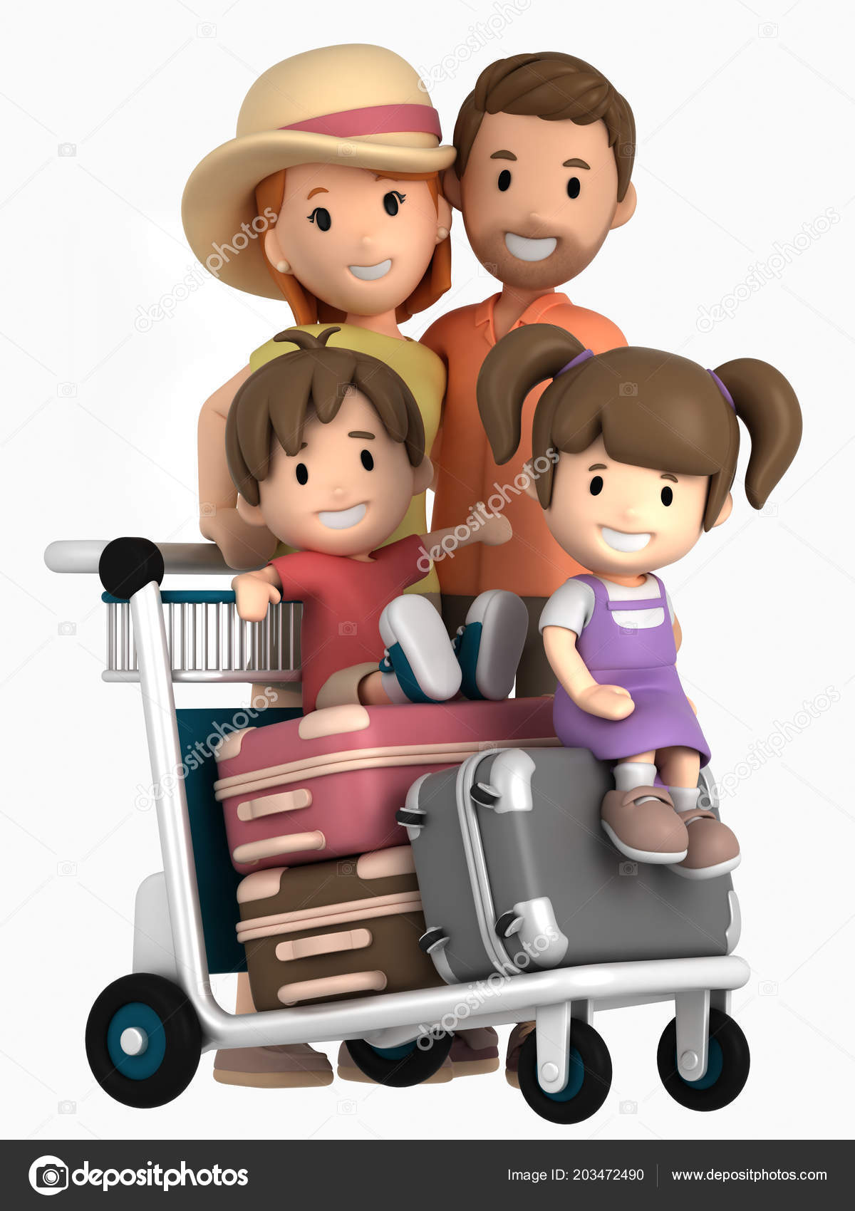 Family Vacation Clip Art