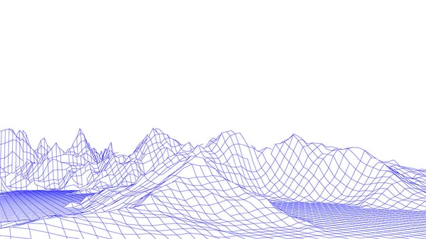 Wireframe mountains Vector Art Stock Images | Depositphotos
