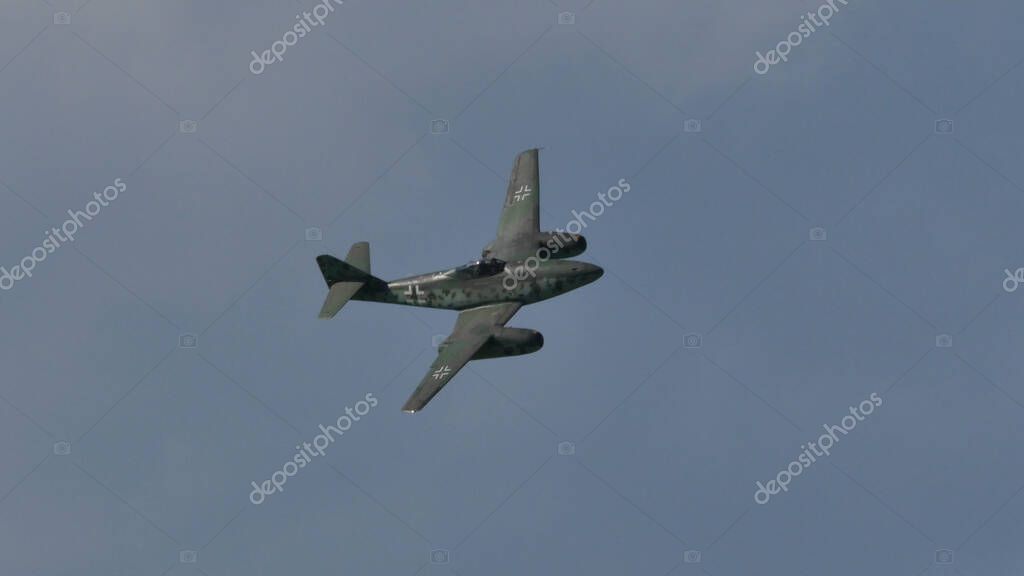 Messerschmitt Me-262 a WW2 Luftwaffe Nazi Jet Combat Aircraft of Hitler ...