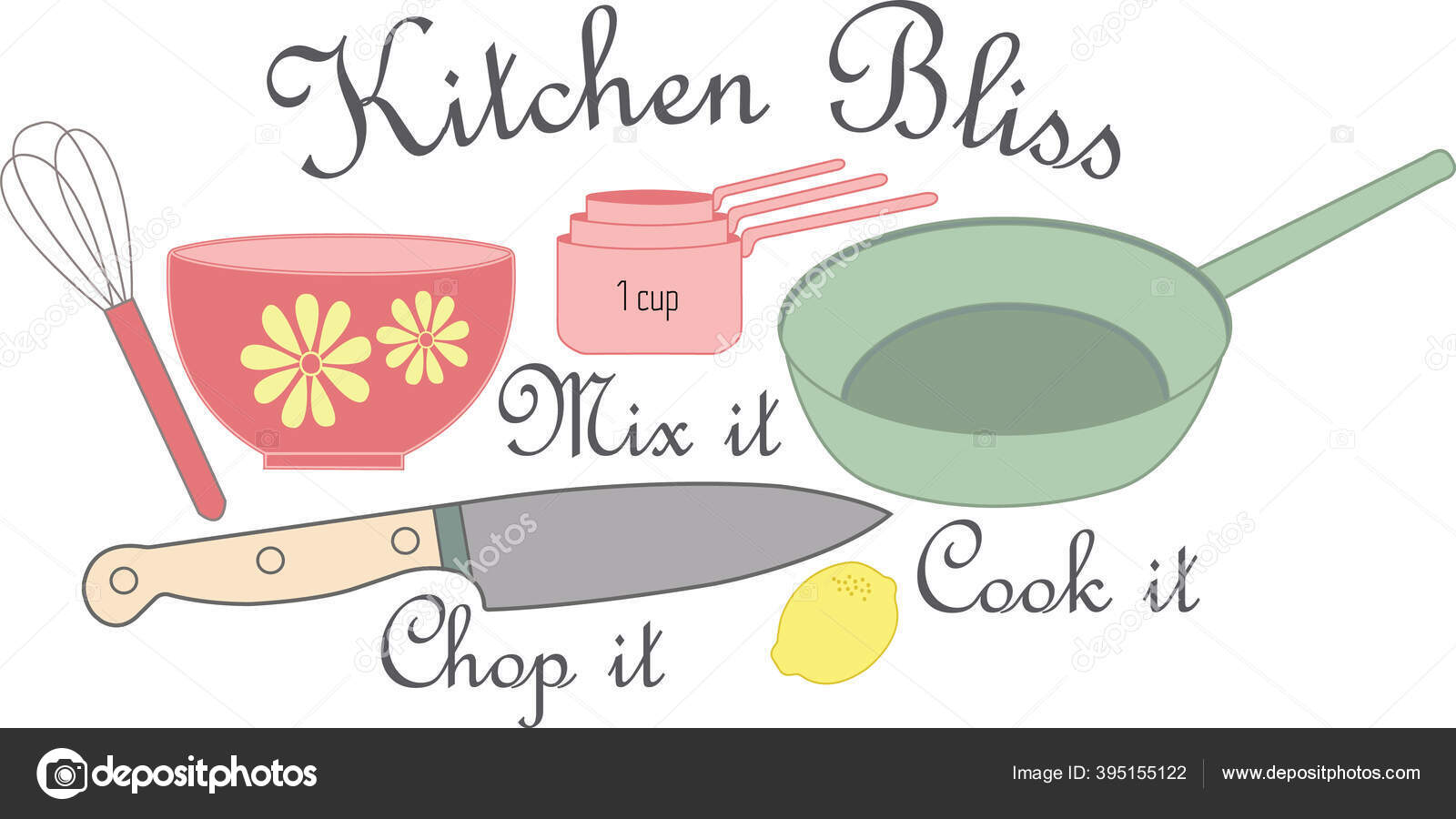 Cute Cooking Utensils Clipart