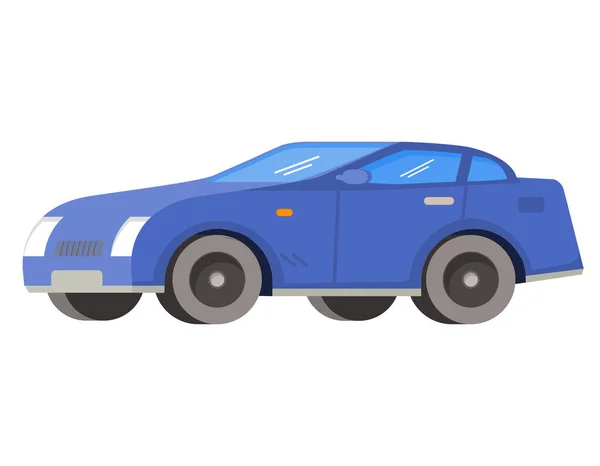 Auto azul dibujo animado imágenes de stock de arte vectorial ...