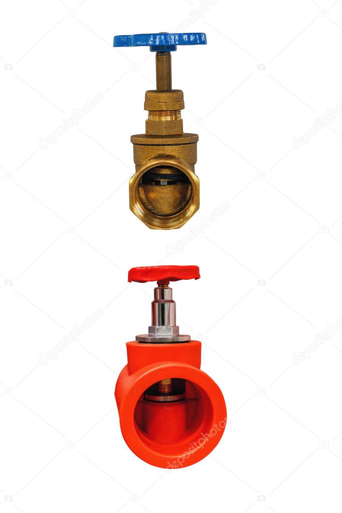 dos modernas válvulas de cierre de plástico resistente al calor ...