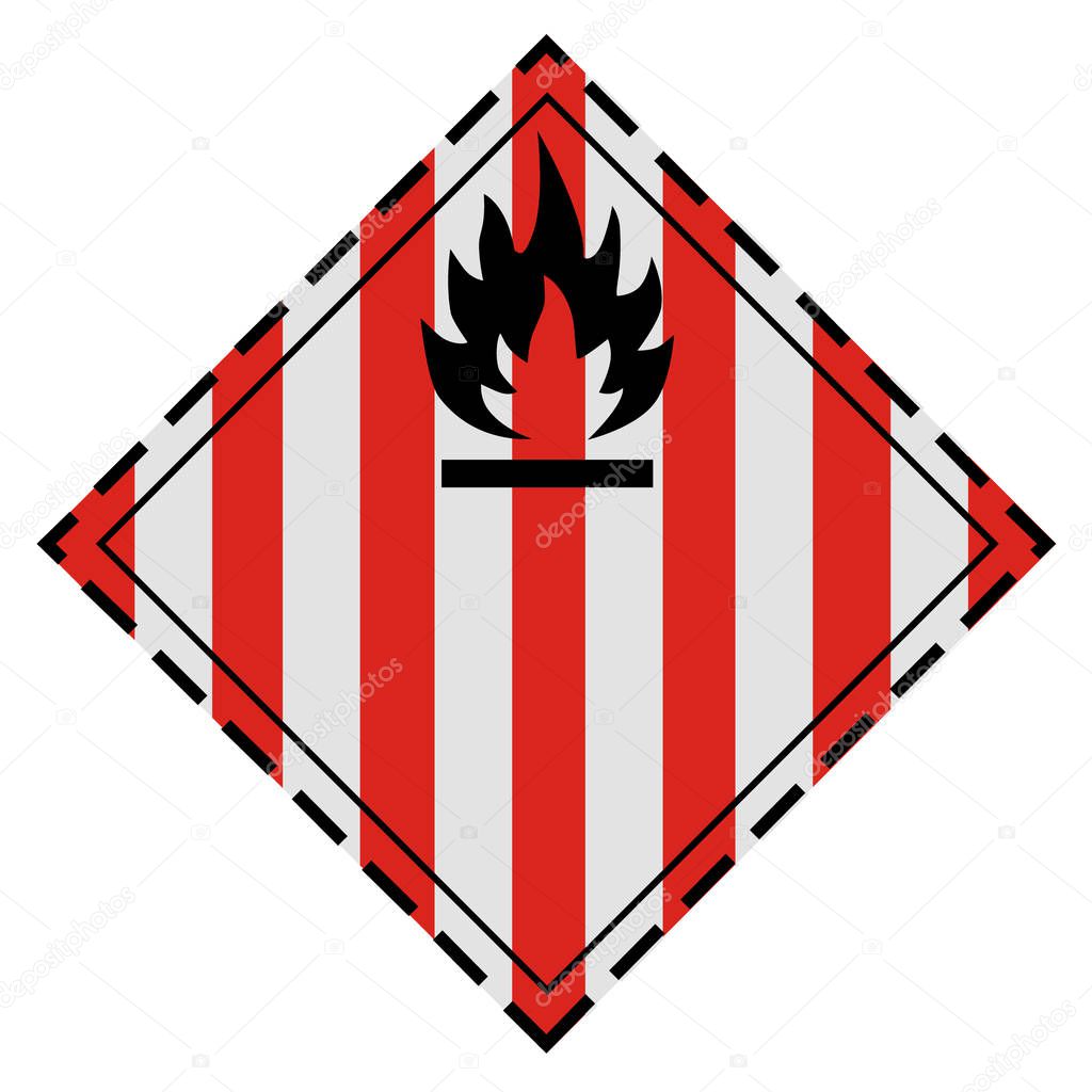 Ilustración vectorial Pictograma de peligro GHS - Signo de advertencia ...