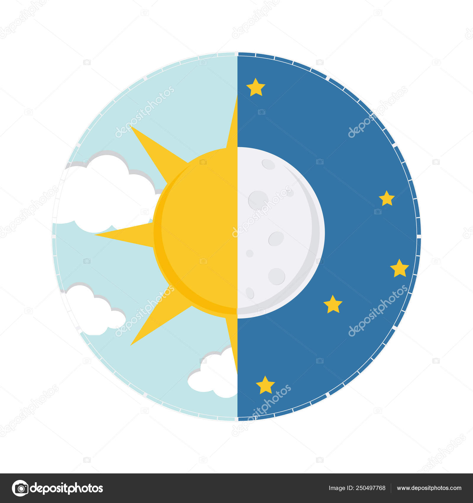 Vetor Dia E Noite Vetores E Ilustrações De Noite E Dia Para Download