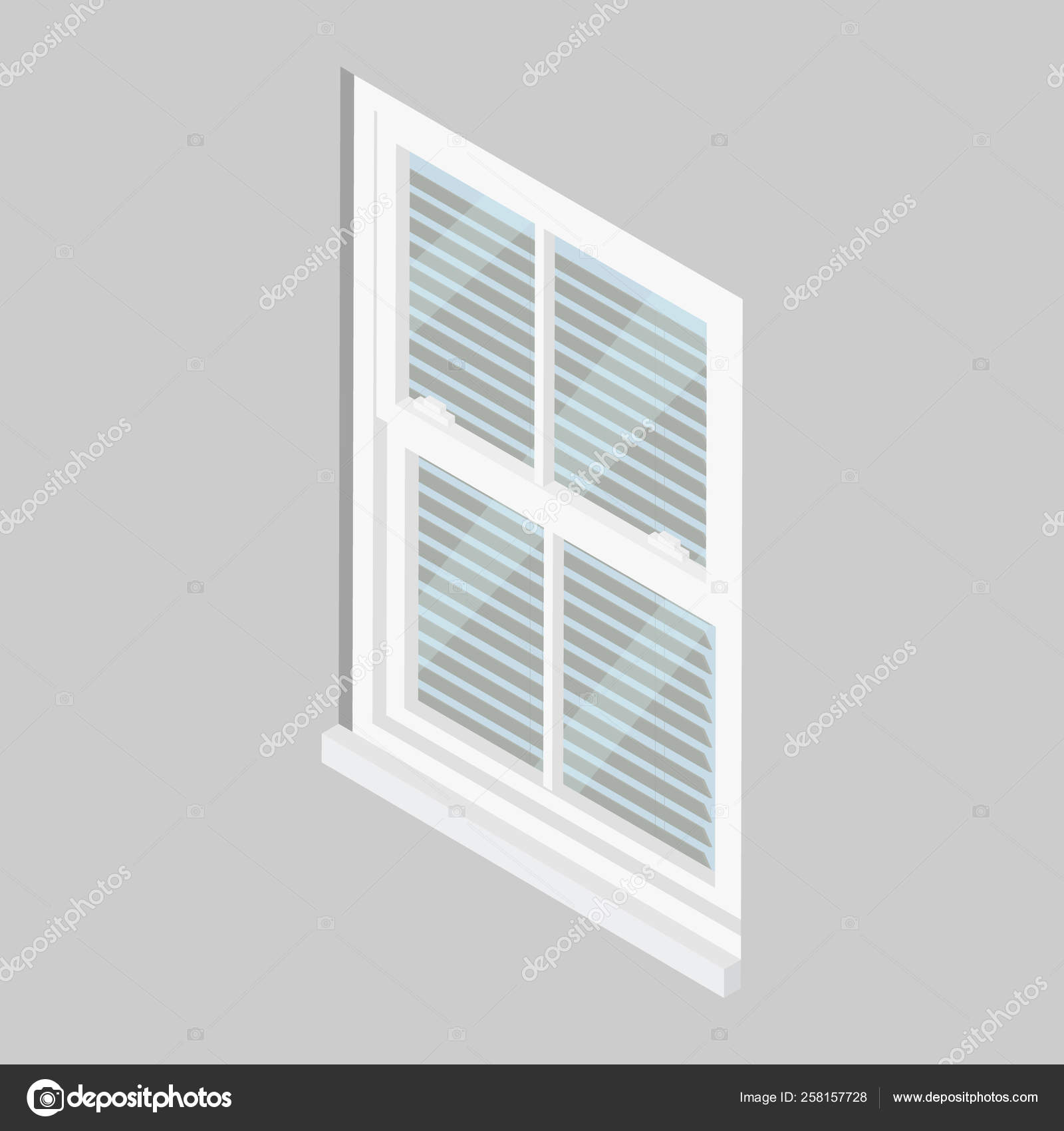 Close window isometric view — Stock Vector © viktorijareut #258157728