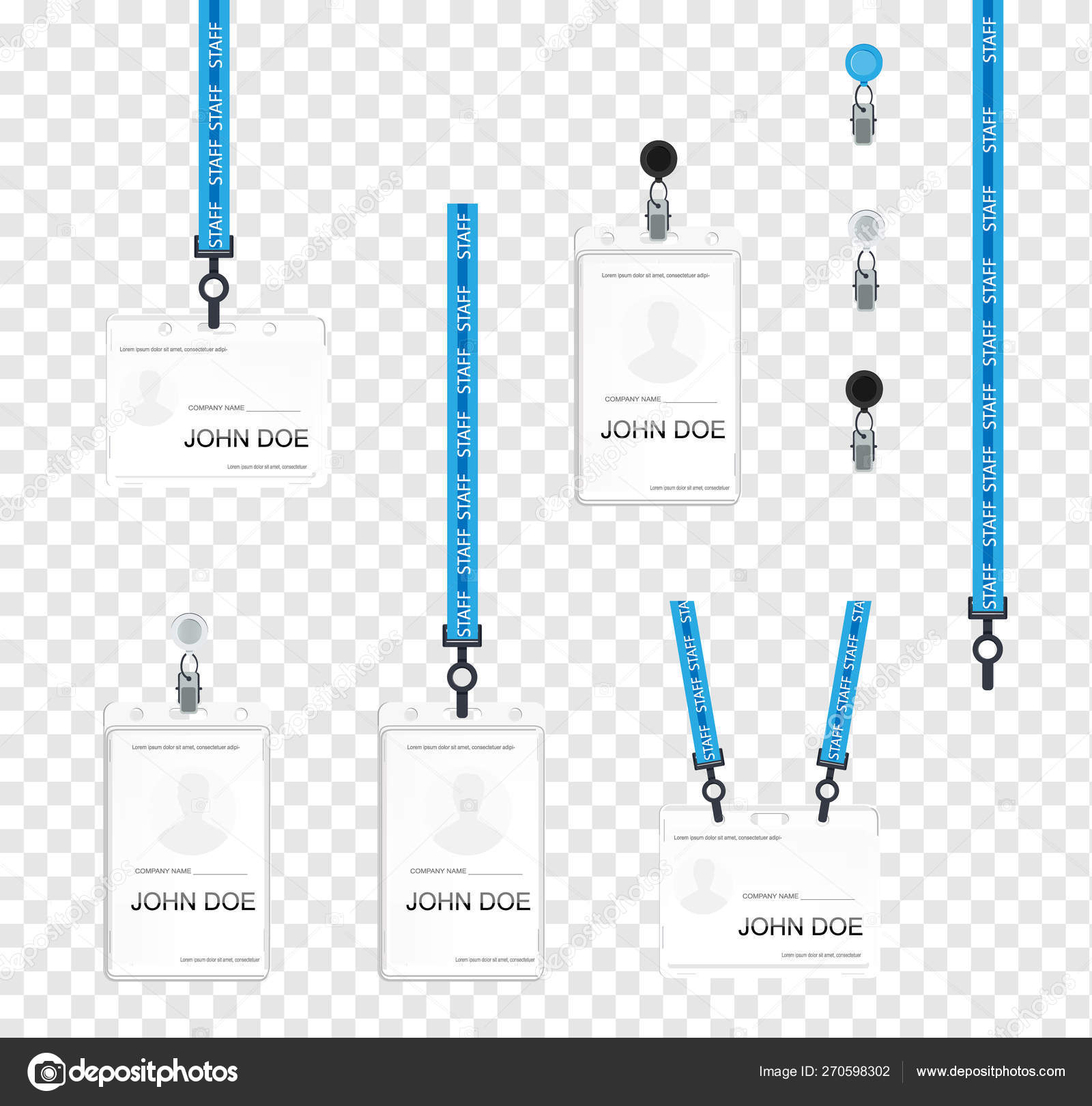 Realistic set plastic badges samples — Stock Photo © viktorijareut ...