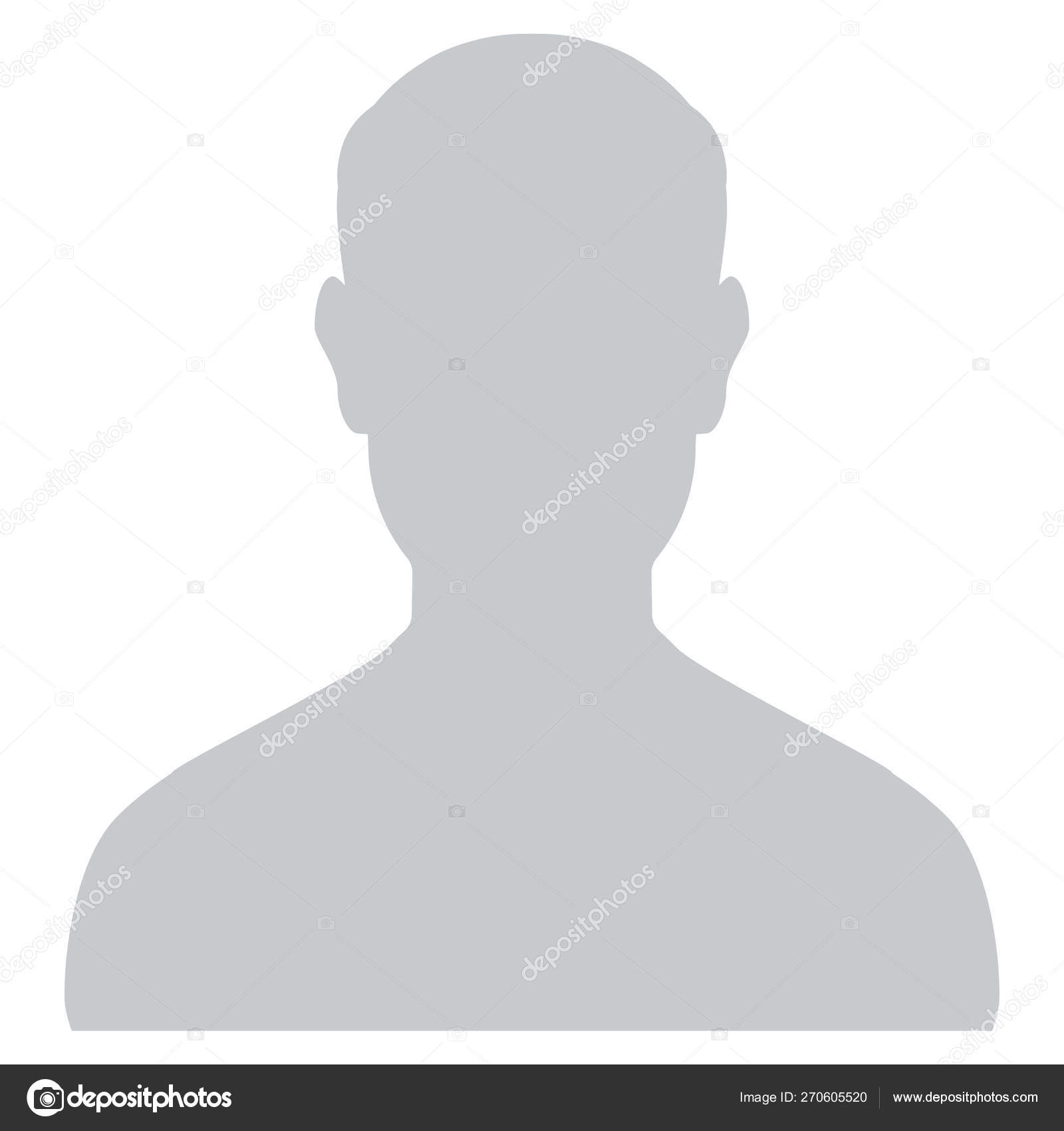 Ícone de perfil avatar padrão. Cinza foto placeholder — Foto ...