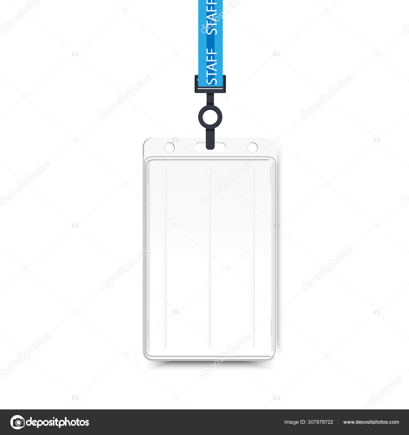 Realistic plastic badge sample — Stock Photo © viktorijareut #307878722
