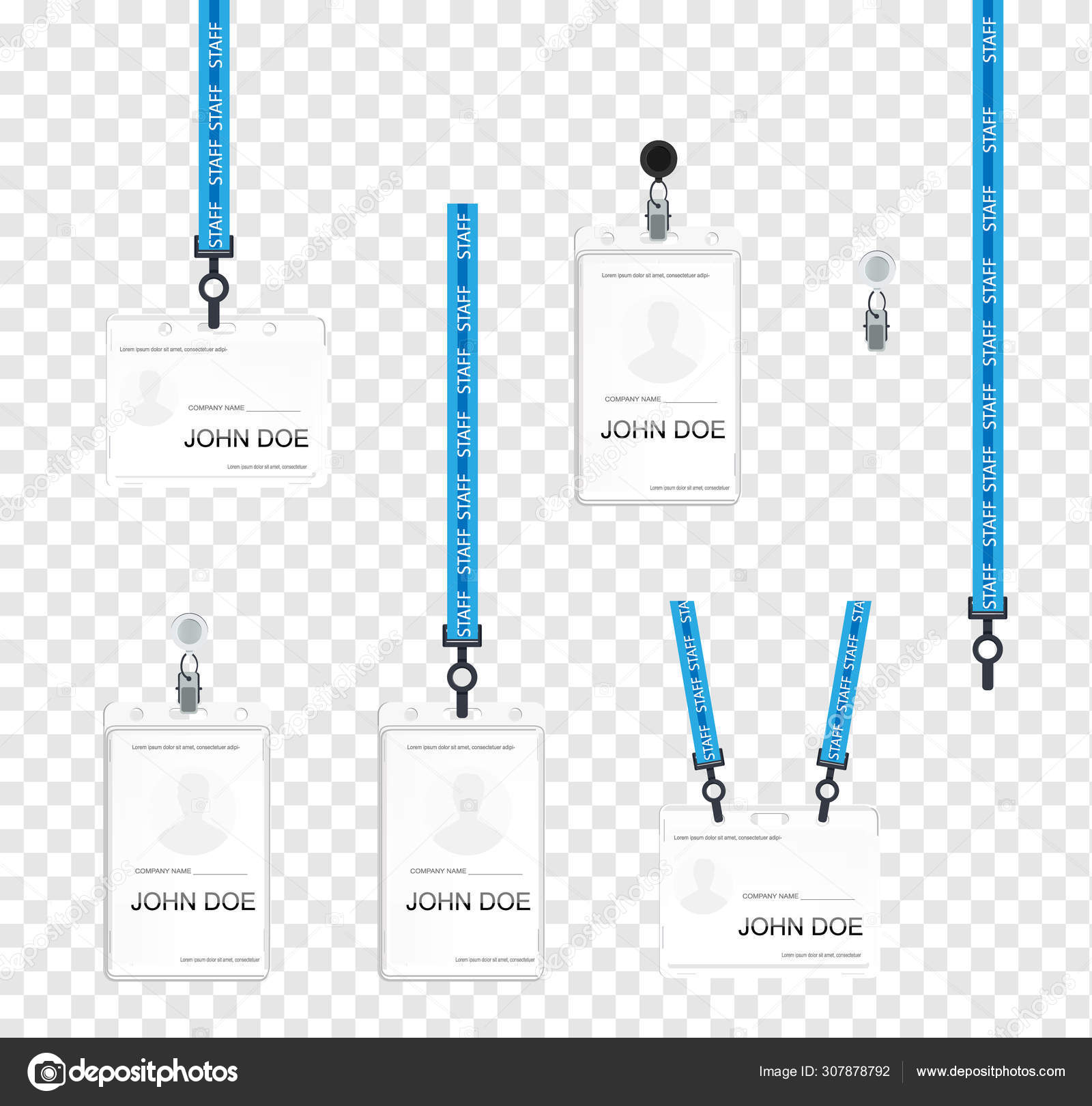 Realistic set plastic badges samples — Stock Photo © viktorijareut ...