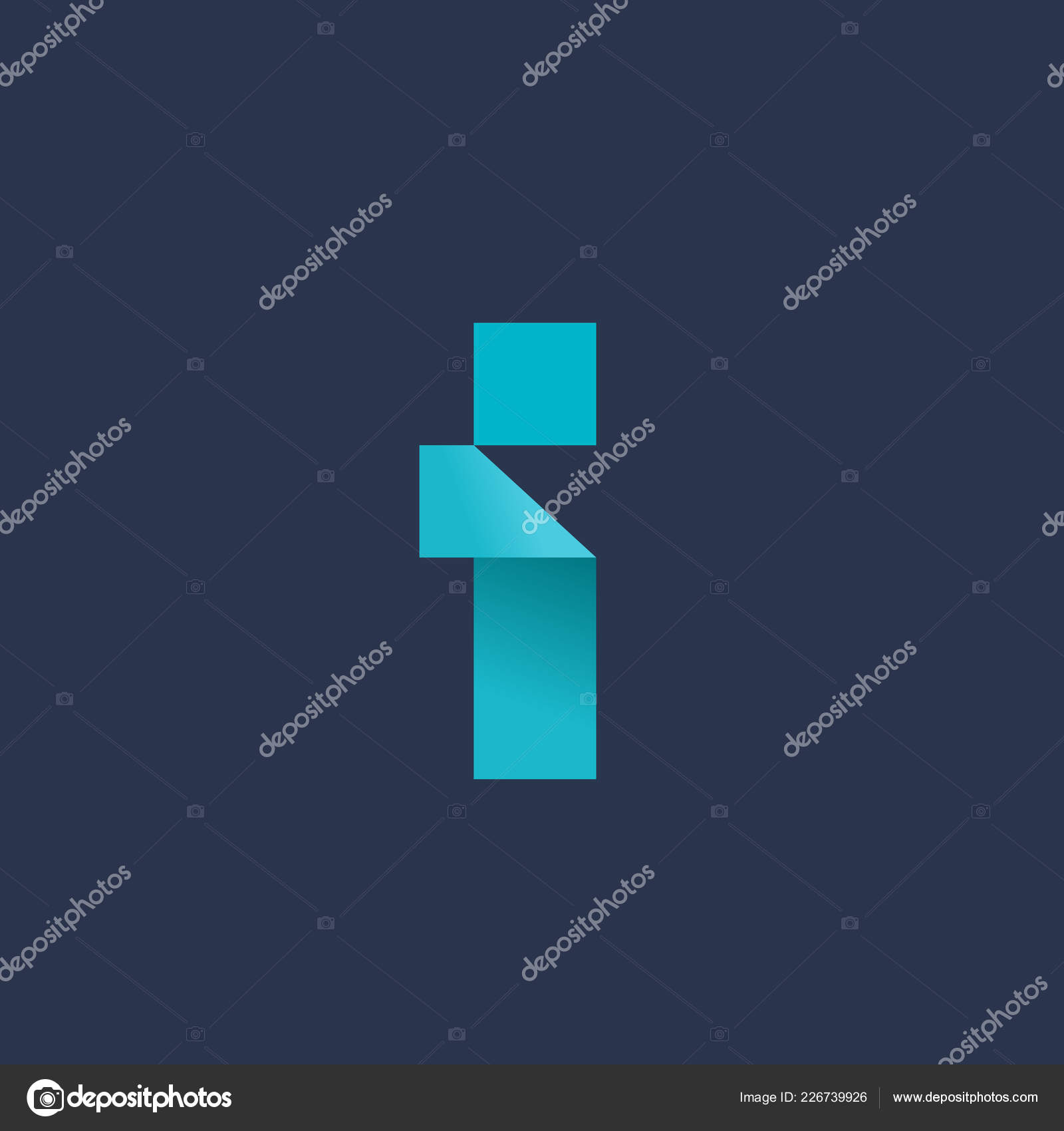 Carta Icono Del Logotipo Elemento Plantilla Diseño Vector de stock por ...