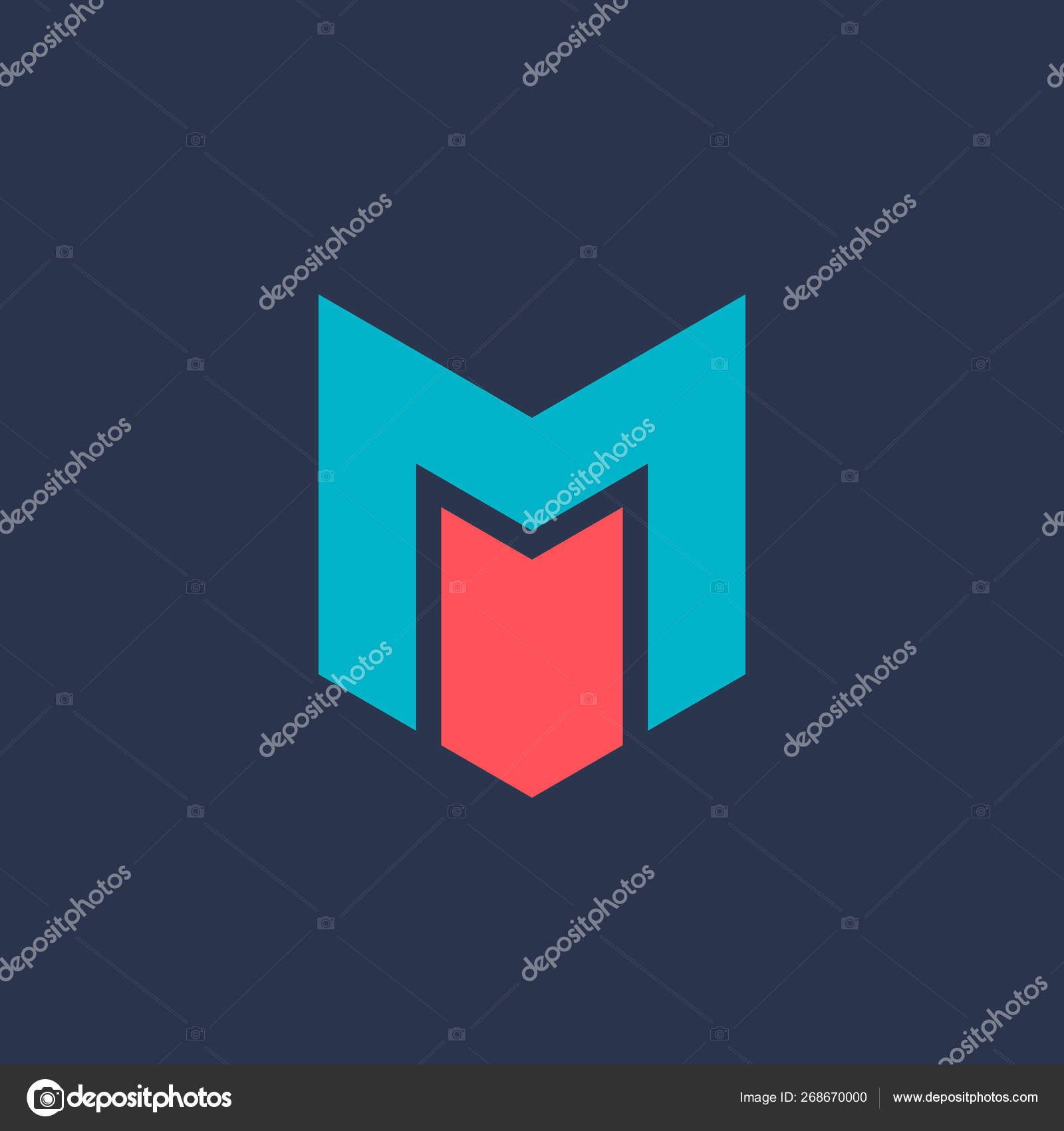 Letter M shield logo icon design template elements Stock Vector Image by ©arbuzu #268670000