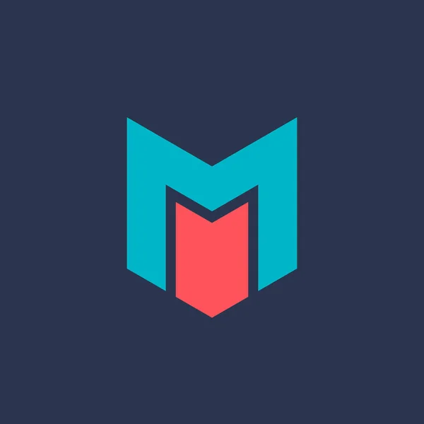 Letter M shield logo icon design template elements — Stock Vector ...