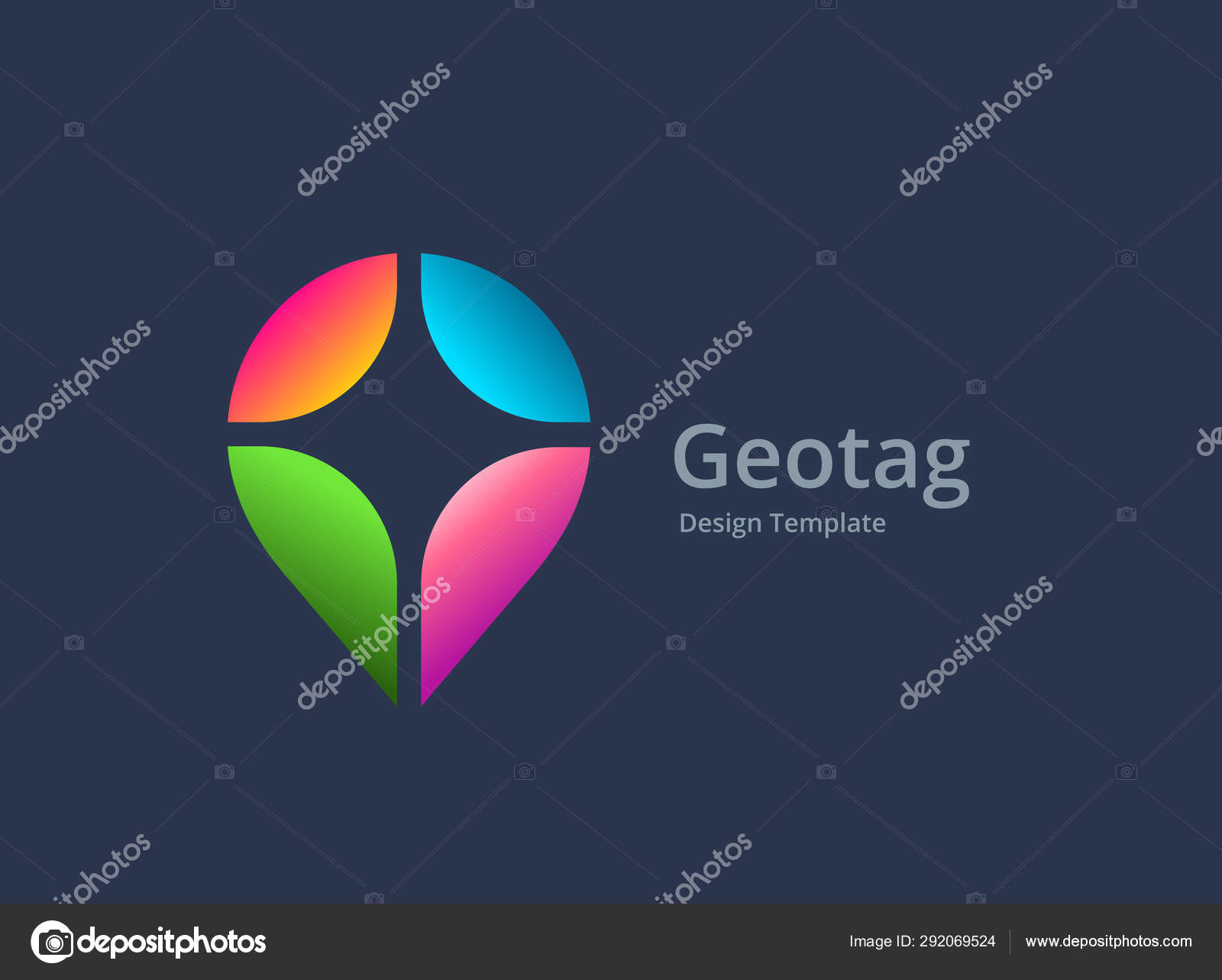 Geotag or location pin logo icon design Stock Vector Image by ©arbuzu ...