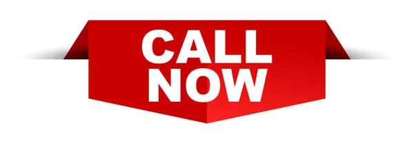 Red vector banner call now Stock Vector by ©houbacze 250983684