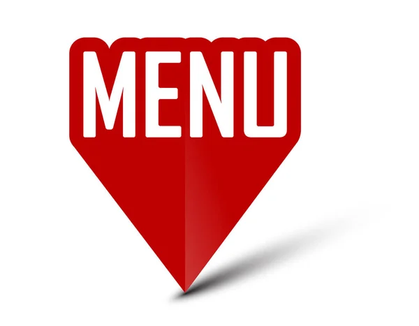 Red background menu Stock Vector by ©houbacze 85010994