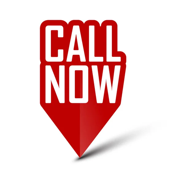 Red vector banner call now Stock Vector by ©houbacze 250983684