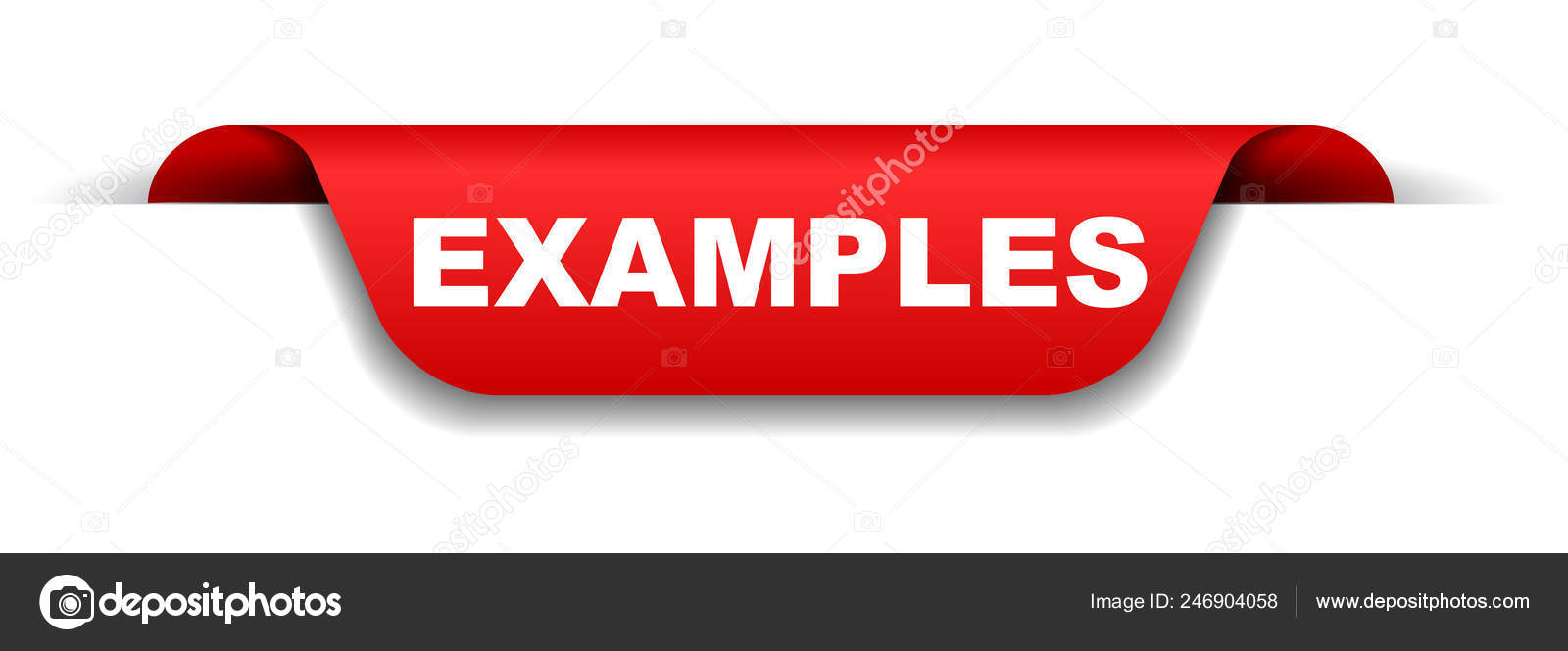 Vector Red Banner Examples Stock Vector by ©houbacze 246904058