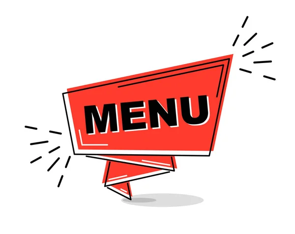 Red background menu Stock Vector by ©houbacze 85010994